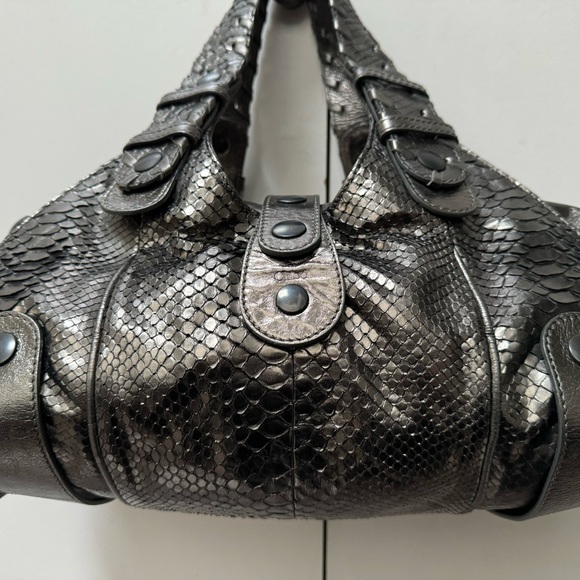 Chloe | Bags | Chloe Python Silverado Shoulder Bag | Poshmark